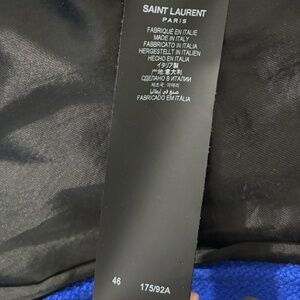 Yves Saint Laurent | Jackets & Coats | Saint Laurent Mens Teddy Varsity ...